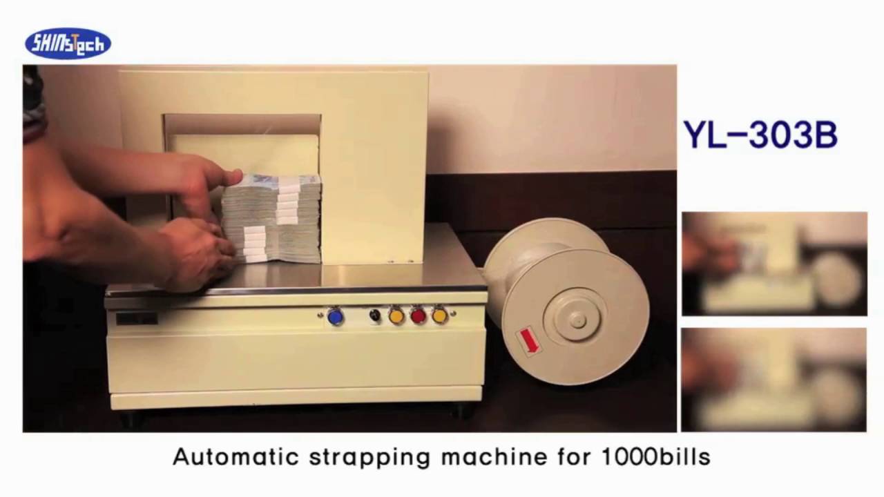 Automatic strapping machine 자동 pp대속기 YL- 303B - YouTube