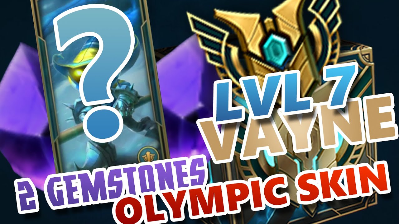 2 GEMSTONES 💎, RARE OLYMPIC SKIN, LVL 7 VAYNE!! Hextech Opening - YouTube
