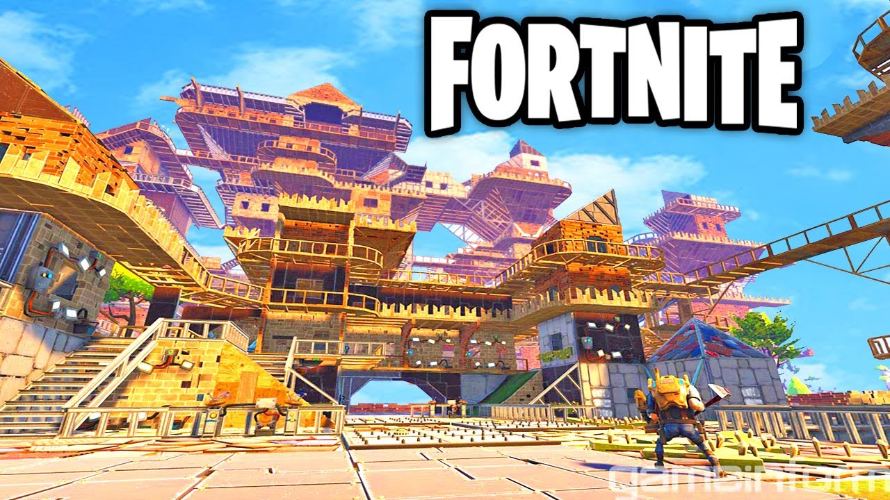 FORTNITE - Building The BIGGEST BASE!! 🔴 Fortnite Early Access ...