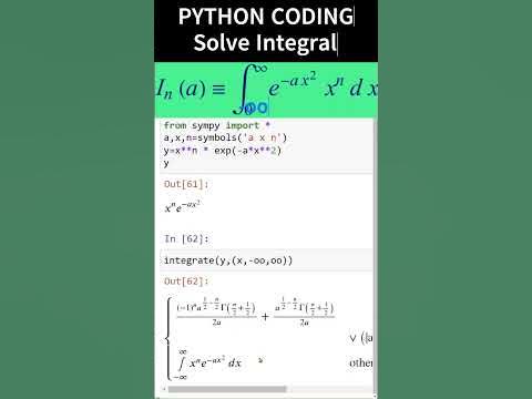 PYTHON GAUSSIAN DEFINITE INTEGRATION #viralvideo #coding #pythontricks #programming #shorts ...