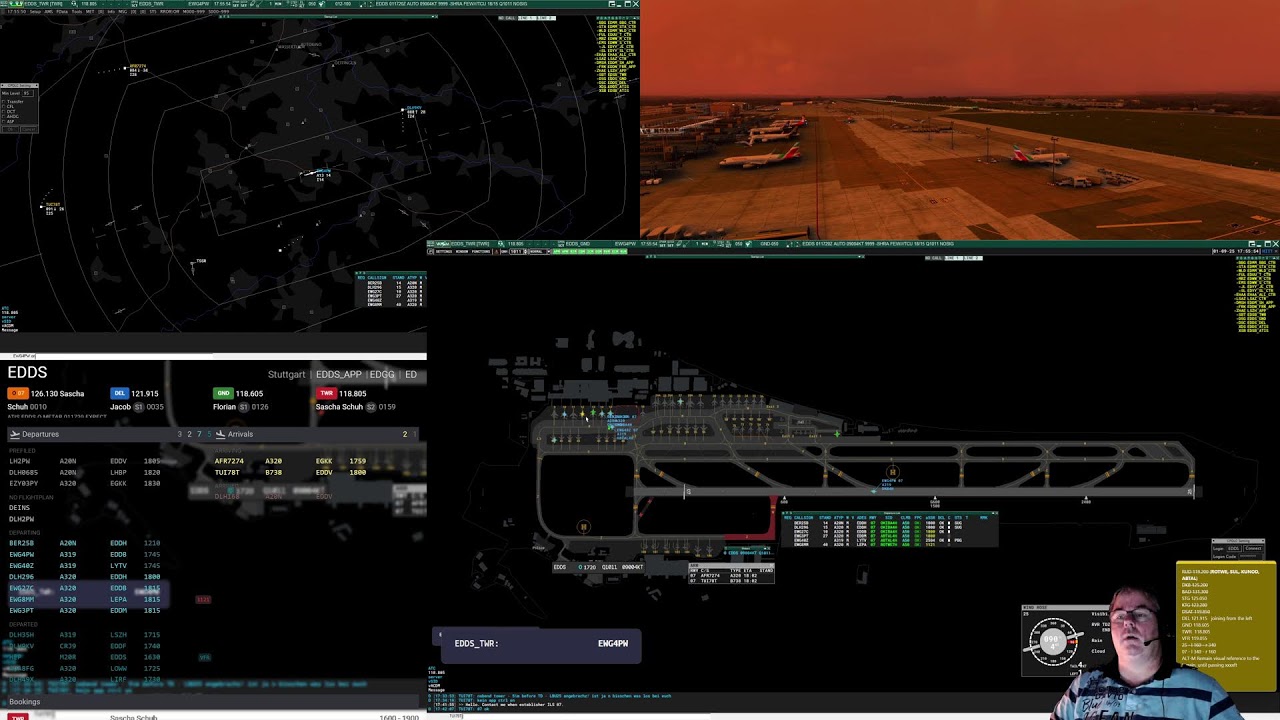 ATC | Stuttgart Tower | VATSIM | 4k - YouTube