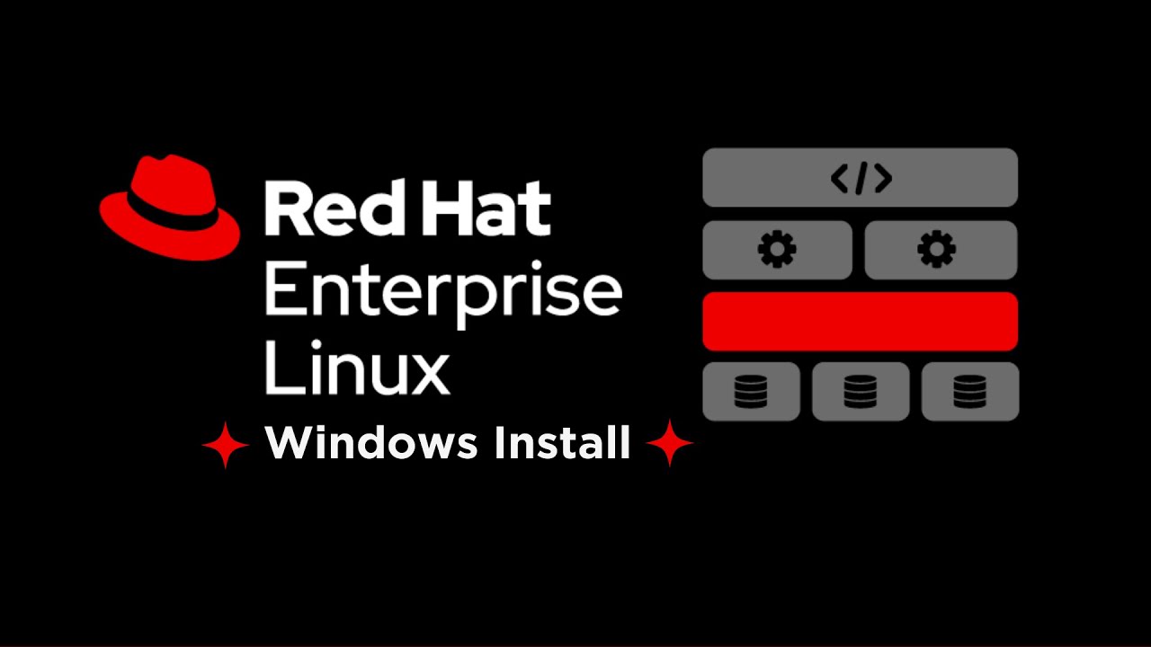 Red Hat Enterprise Linux (RHEL) Windows Install - YouTube