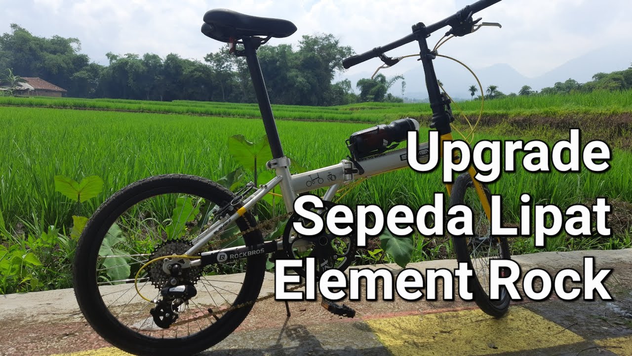 Upgrade Sepeda Lipat Element Rock ukuran 20 inch - YouTube