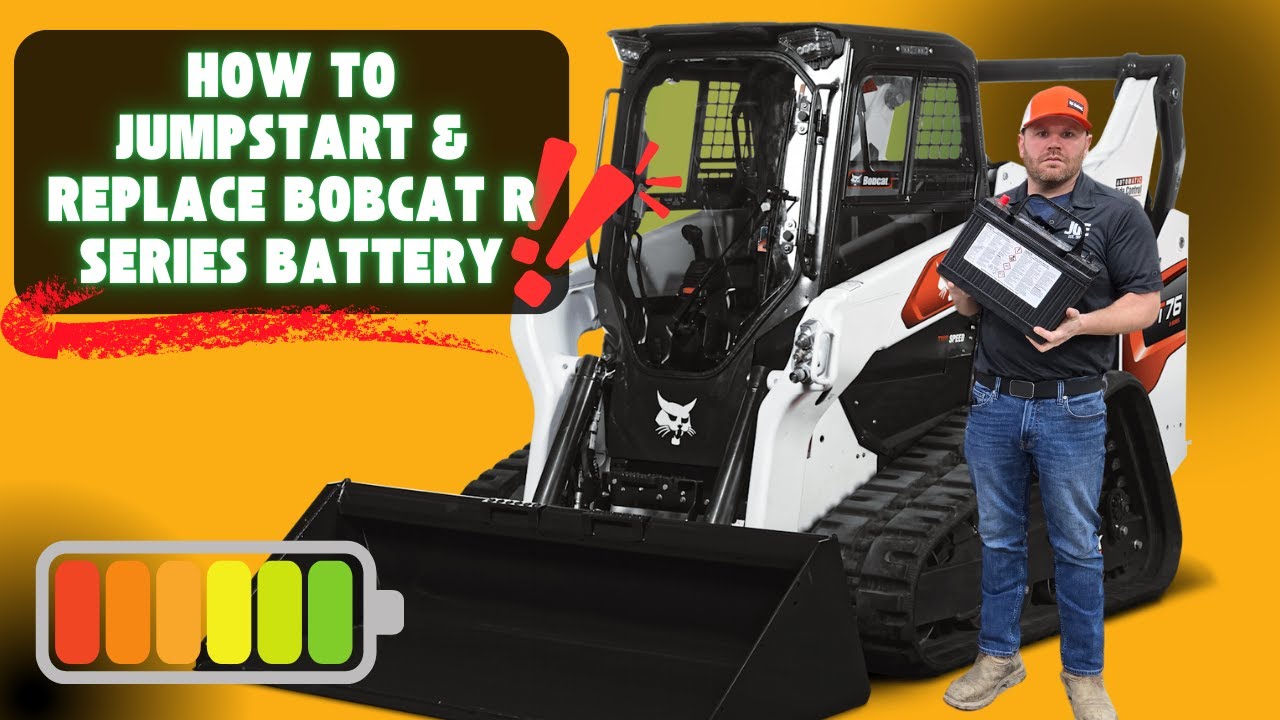 Bobcat R Series Jump Start & Battery Replacement Tutorial - YouTube