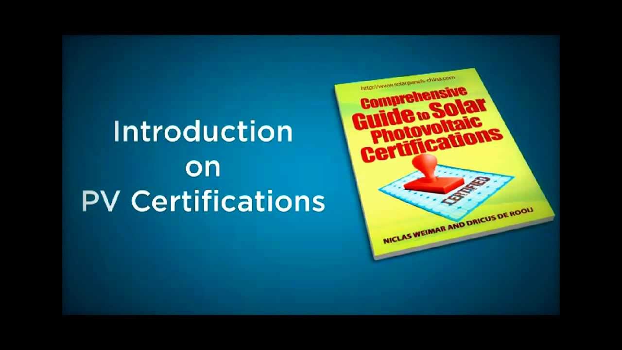 The MOST COMPLETE Solar Photovoltaic (PV) Certification Guide! - YouTube