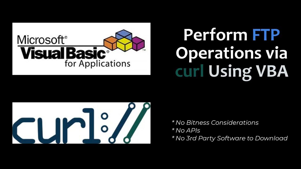 Perform FTP Operations via curl Using VBA - YouTube