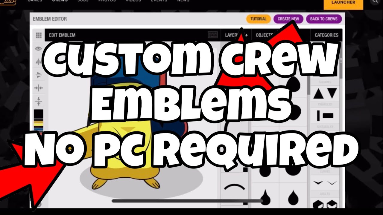 How To Get Custom Crew Emblems In GTA Online (NO PC REQUIRED!) - YouTube