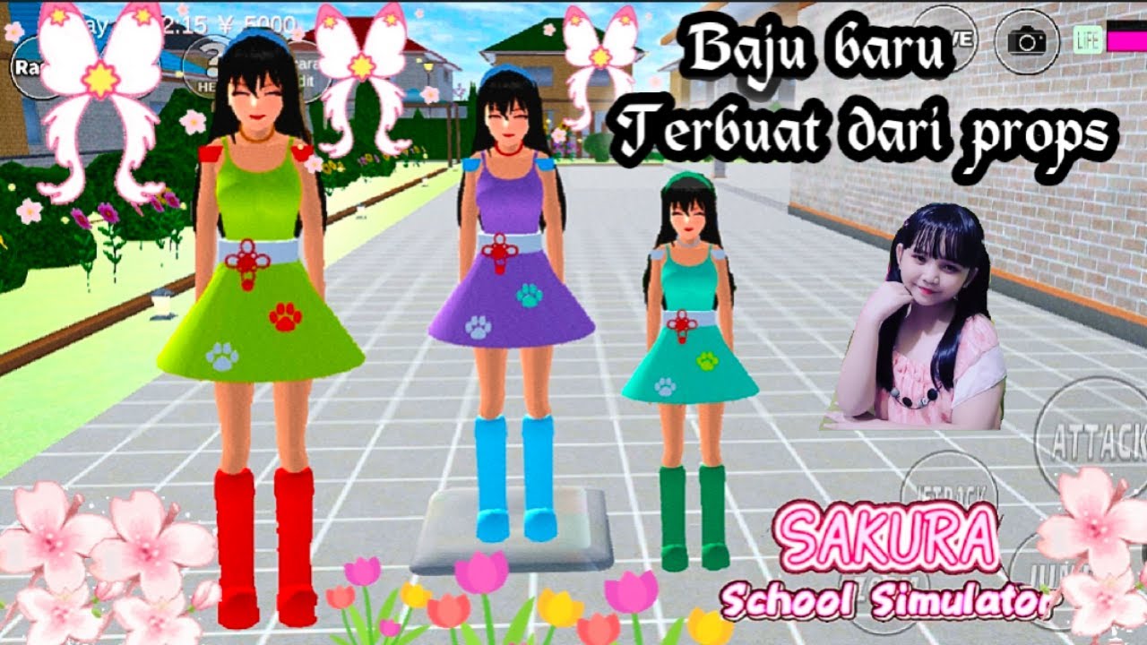 TUTORIAL CARA MEMBUAT BAJU BARU # BAJU BARU TERBUAT DARI PROPS # SAKURA ...