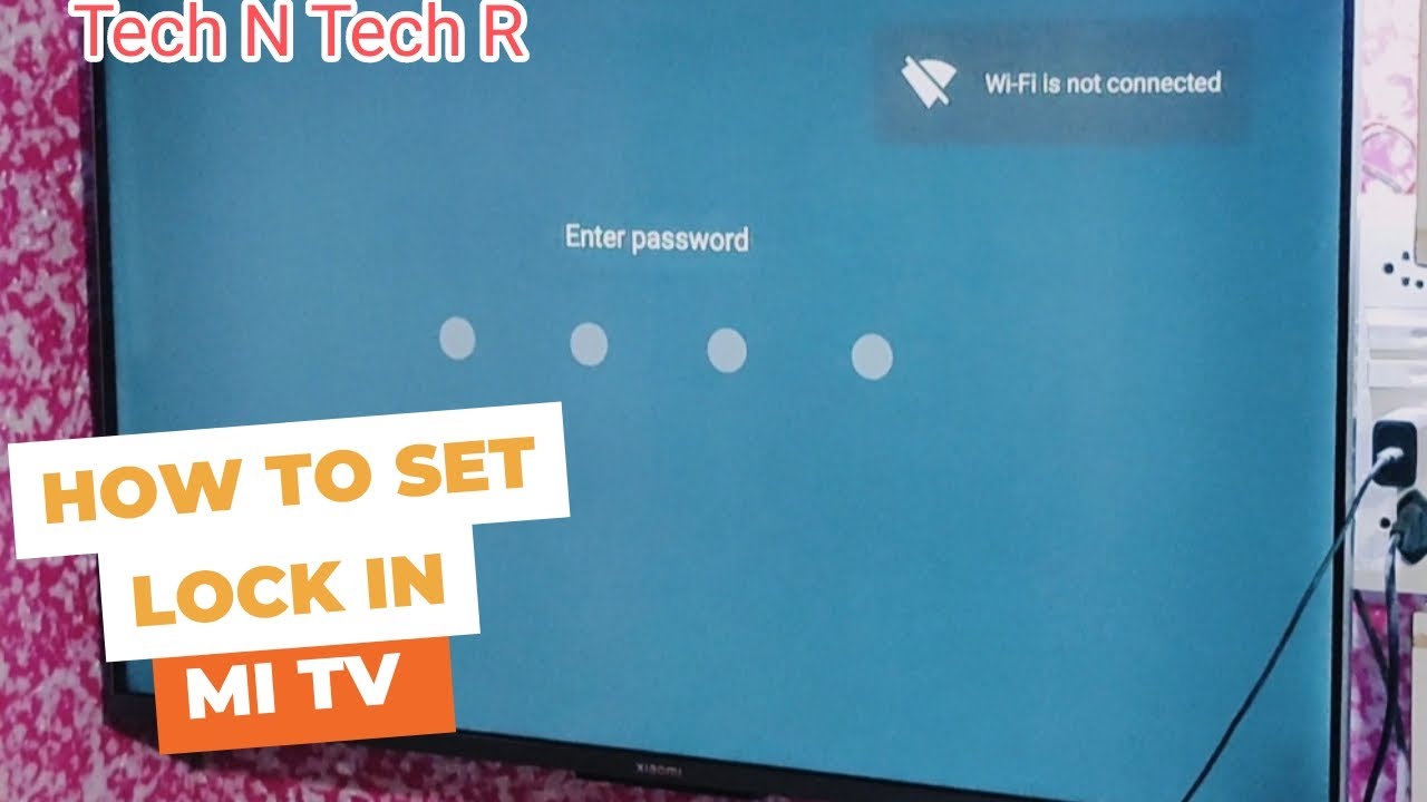How to set password in Tv|Mi tv | Mi tv 5X 4k 43 inch | #tech #mitv ...