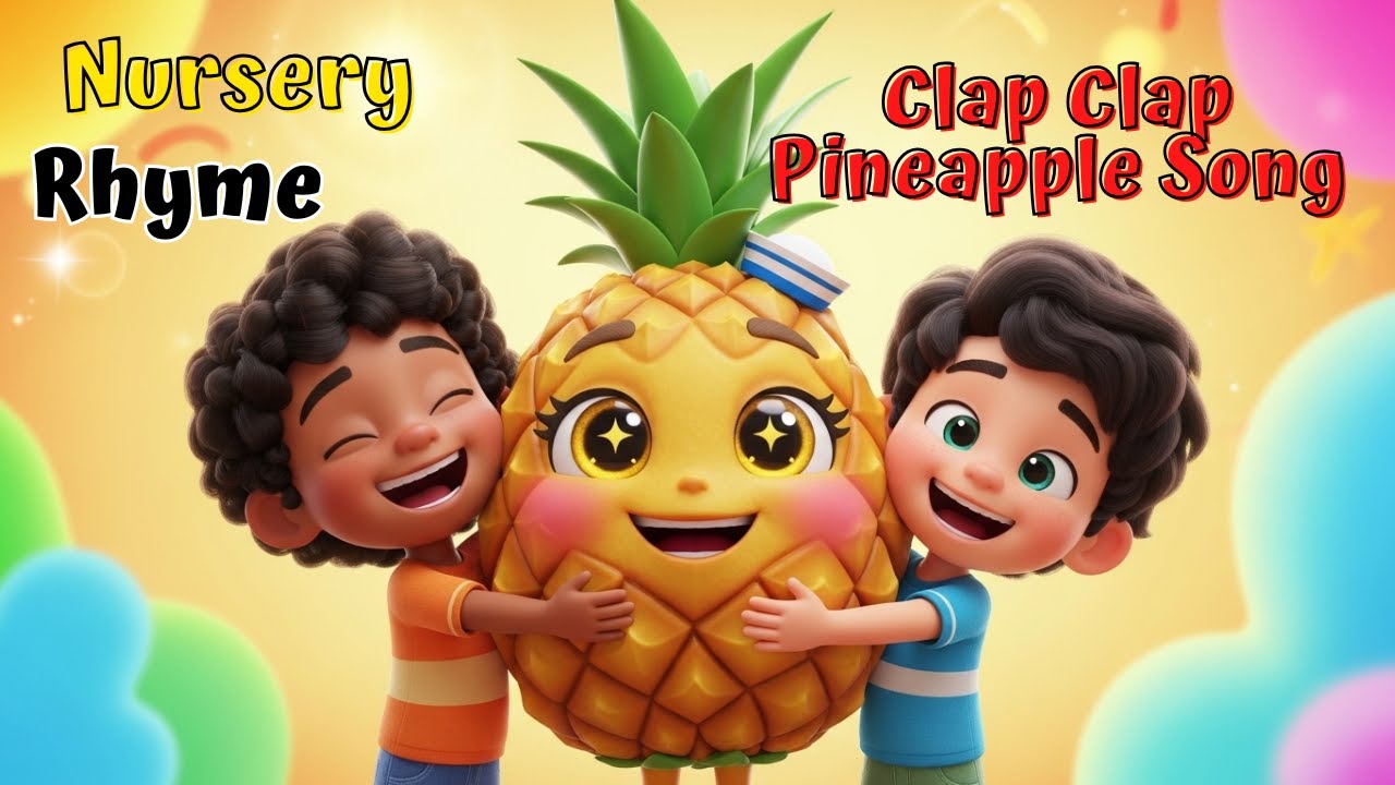 🍍👏 Clap Clap Pineapple Song 🎶 | Fun Kids Song | Pineapple Nursery Rhyme ...
