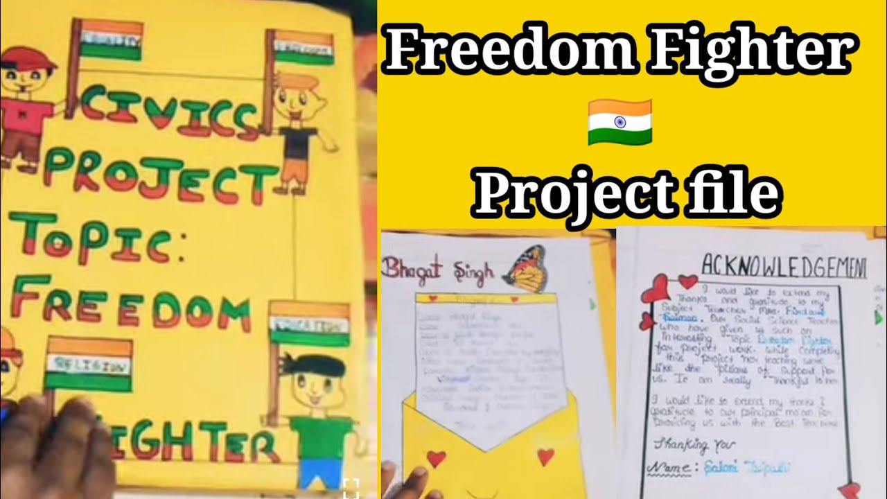 My Class-8 Album🎀 Freedom fighter 🇮🇳Sst project file - YouTube