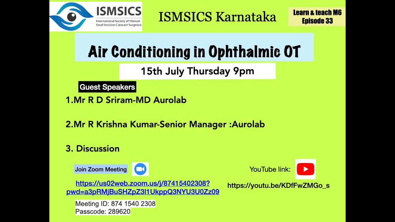 E33-Air Conditioning in Ophthalmic OTs - YouTube