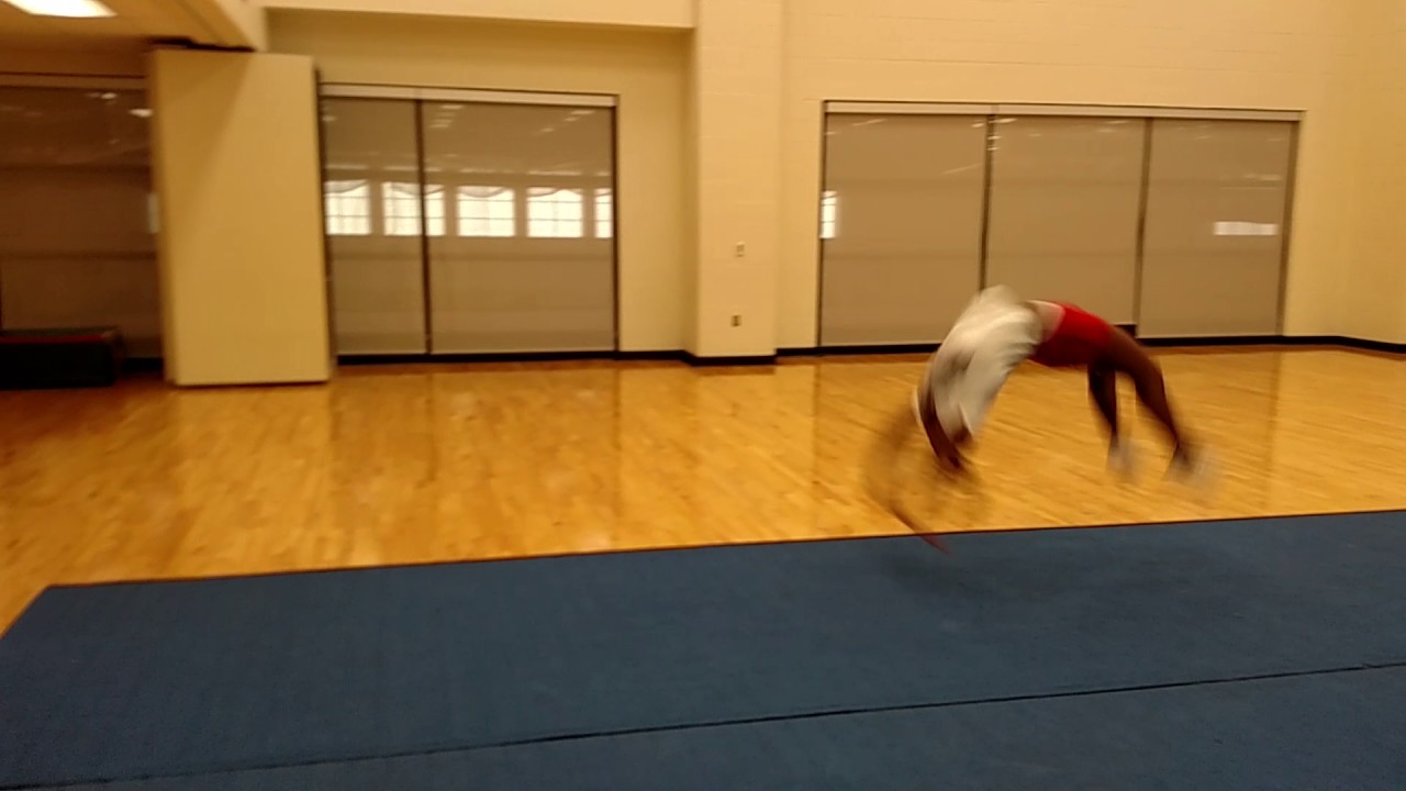 HF Tryout Cheer 2021 Series of Backhand Springs - YouTube