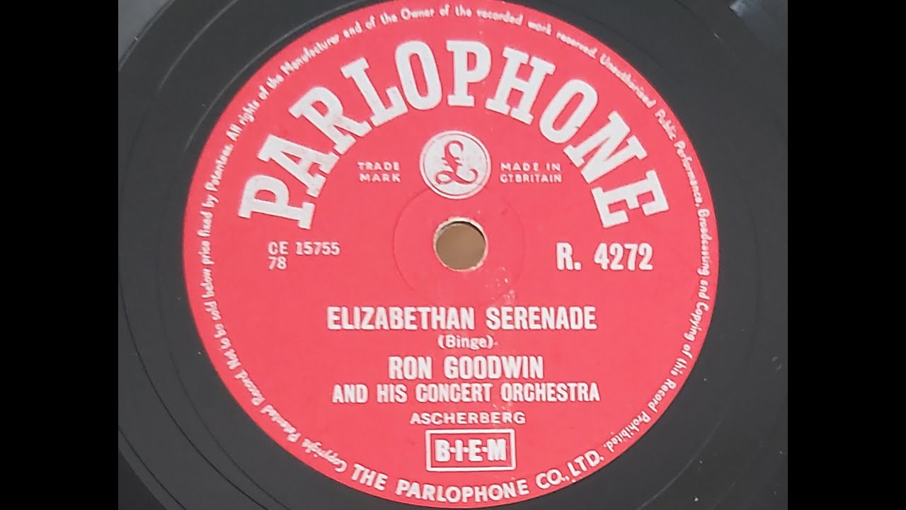 Ron Goodwin And His Concert Orchestra 'Elizabethan Serenade' 1957 78 ...