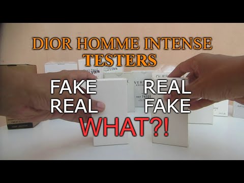 REAL vs FAKE DIOR HOMME INTENSE Testers - YouTube