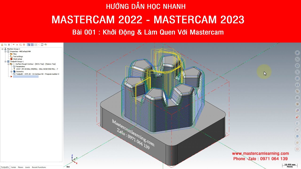 Tự Học Mastercam 2022 - Bài 001 - Khởi Động Và Làm Quen Với Giao Diện ...