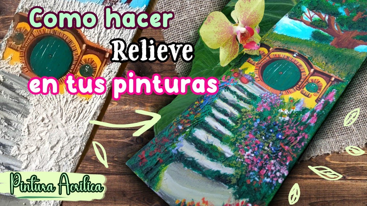 Realiza textura y relieve en Pinturas || Tutorial - YouTube