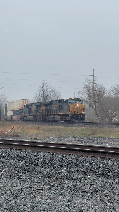 CSX I010 Intermodal Trailer Train from Greenwich, Ohio 4/5/2025 #csx #train #railroad #shorts # ...