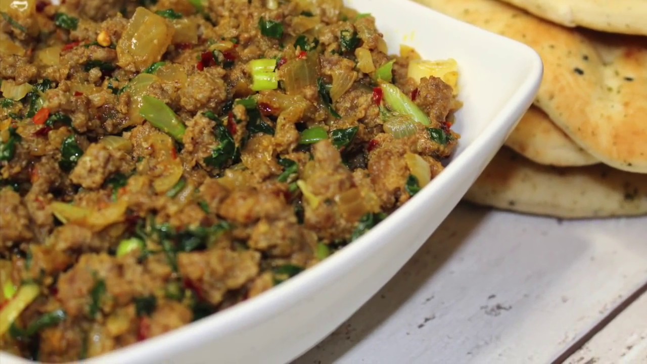 Super easy, spicy Indian minced meat - YouTube