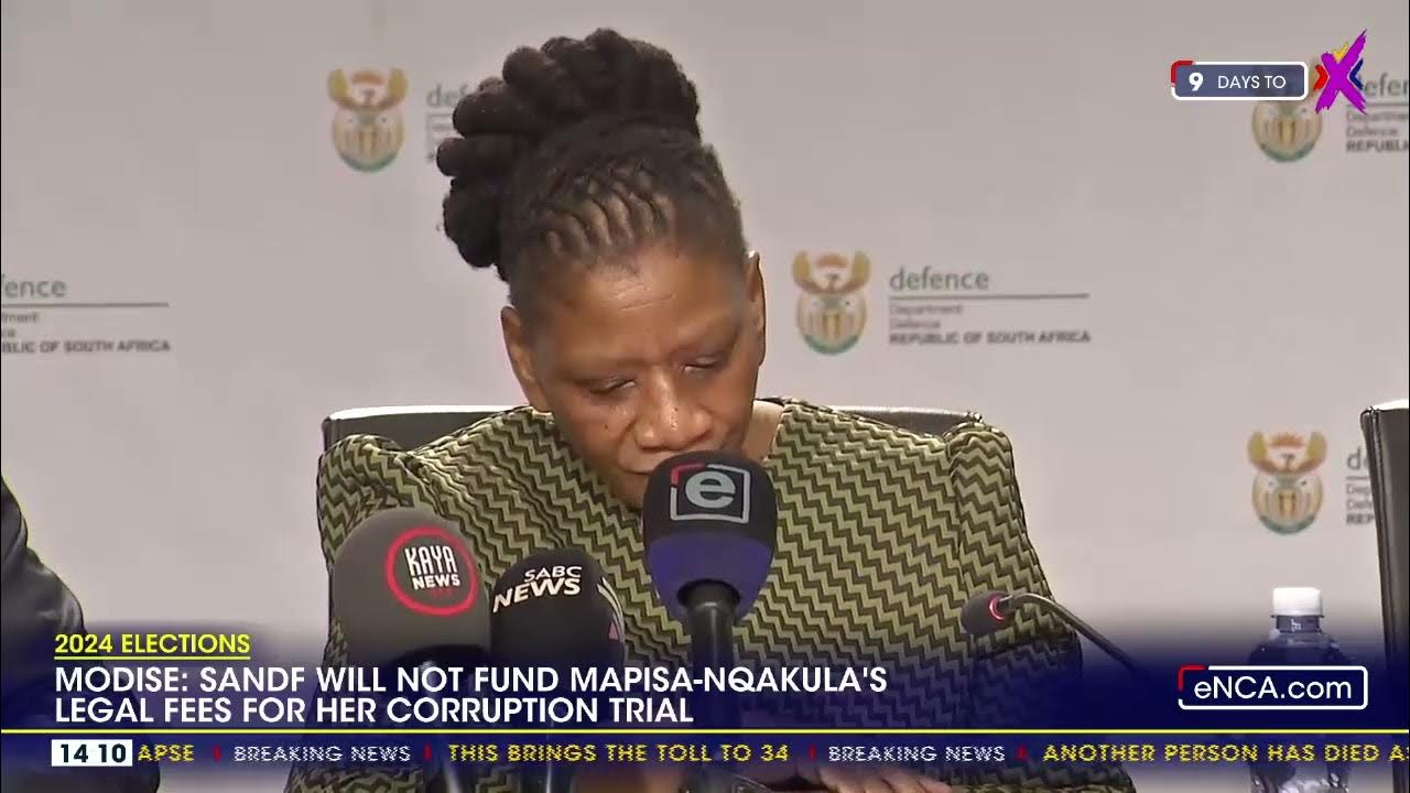 SANDF will not fund Mapisa-Nqakula's legal fees for her corruption trial - Modise - YouTube