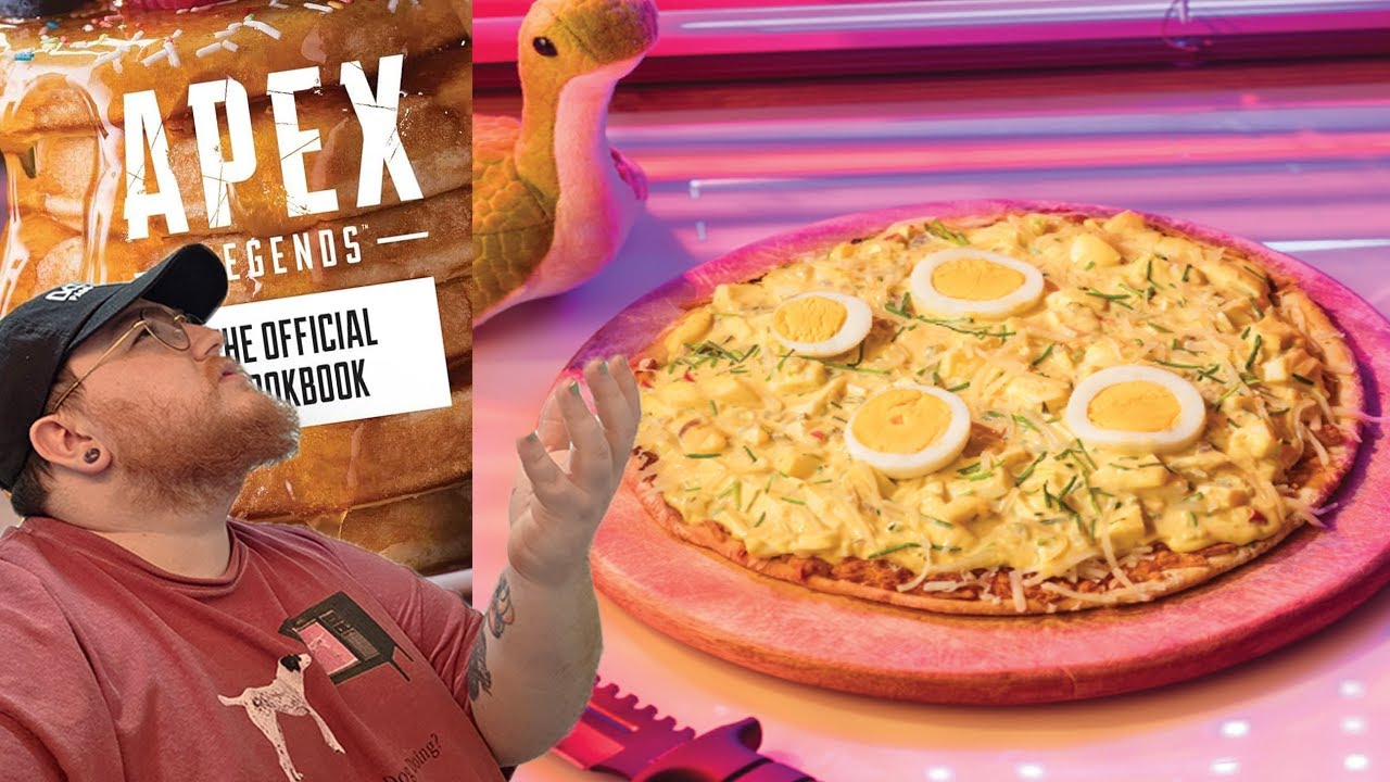 Making a cursed EGG SALAD PIZZA from the Apex Legends Cookbook - YouTube