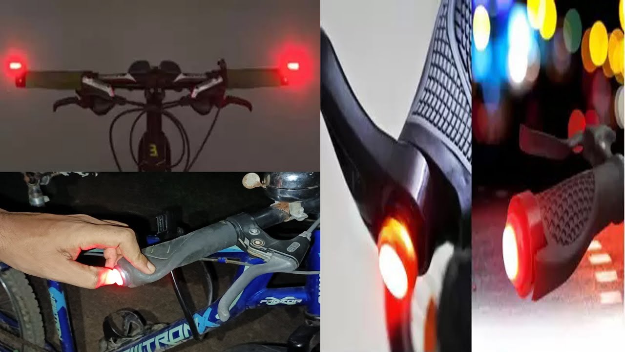 Bicycle Bike Handel Bar Led Safety Lights Unboxing And Testing - YouTube