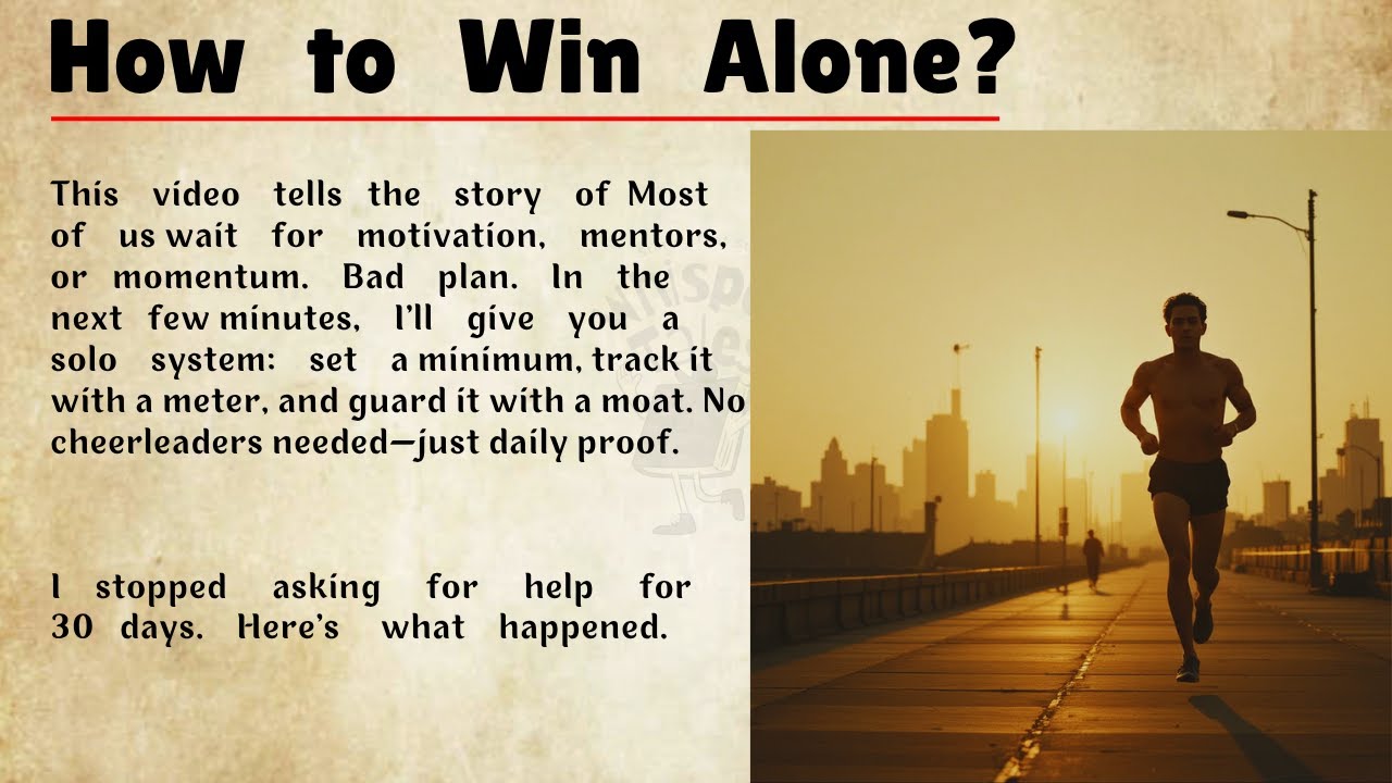 How to Win Alone | Even When No One Believes - YouTube