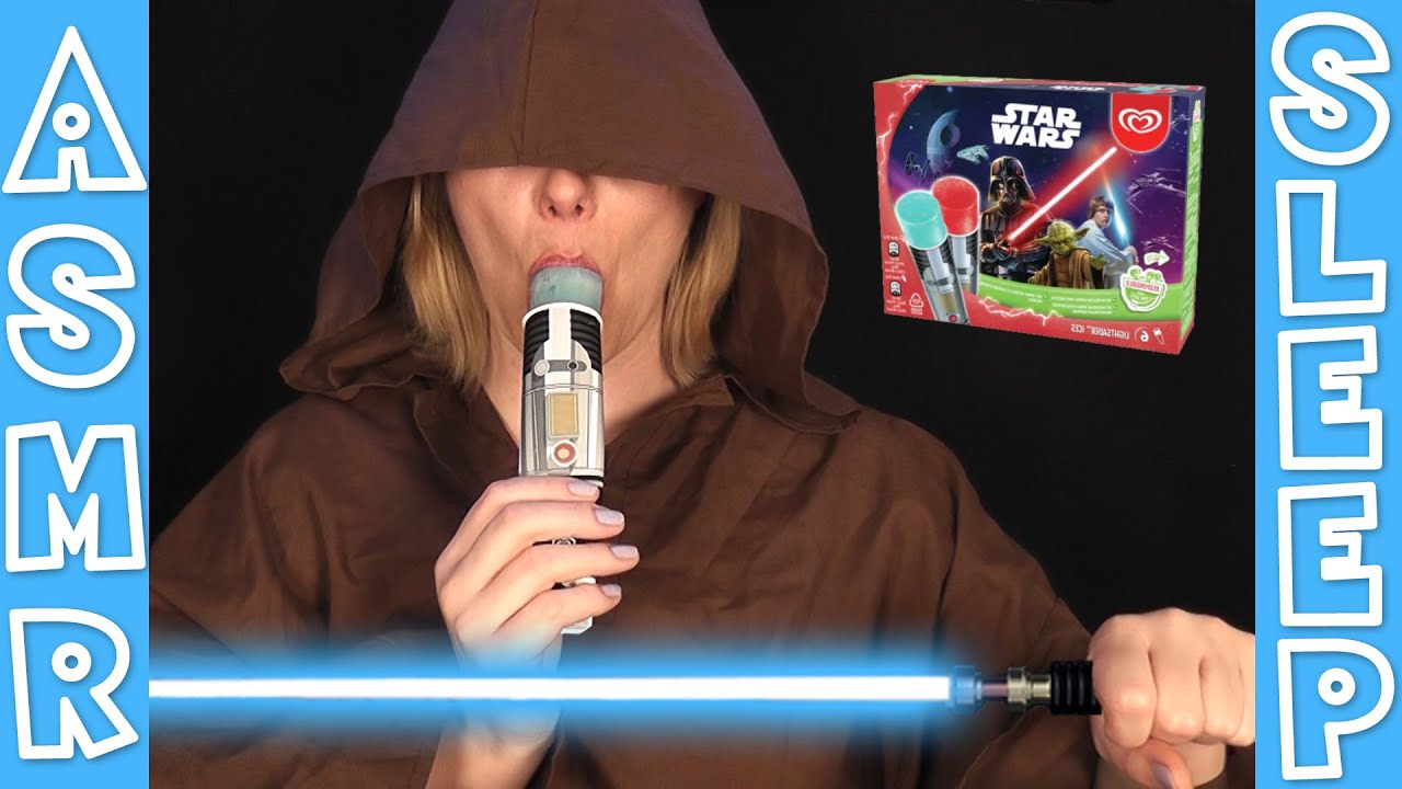 ASMR Popsicle 13 - Just a Jedi Girl with her Lightsaber Ice - YouTube