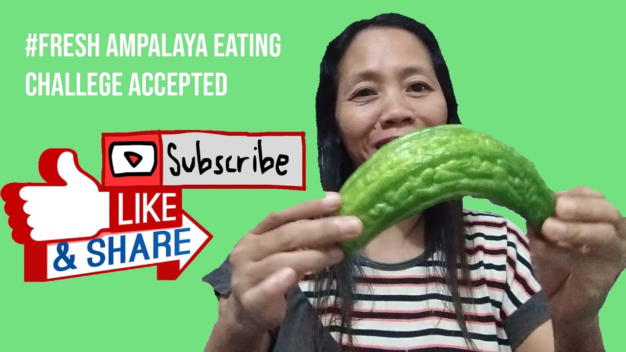 EATING AMPALAYA CHALLENGE WITH( MANANG GLO) - YouTube