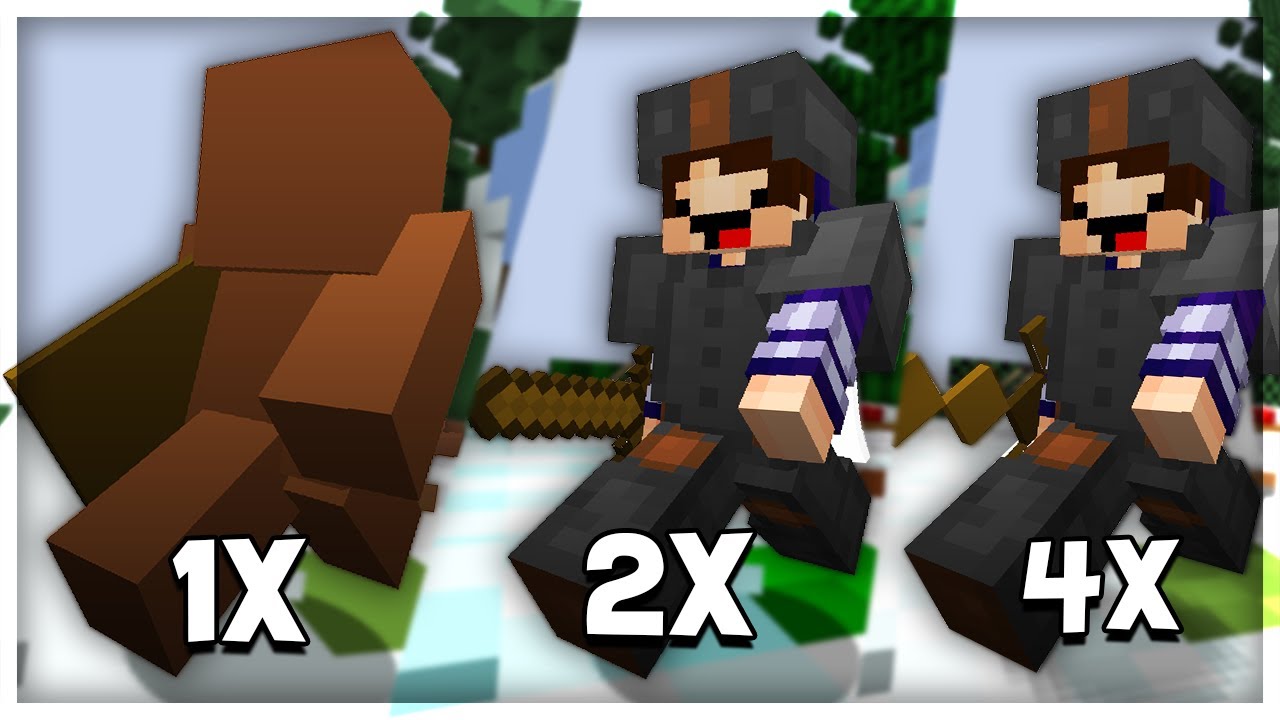 Textura 1x VS 2x VS 4x No Bedwars - YouTube