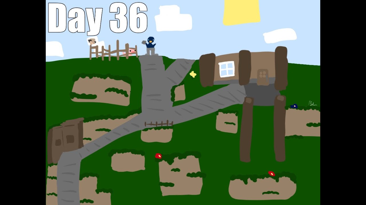 Continue building. Minecraft 100 days. (Day 36) - YouTube