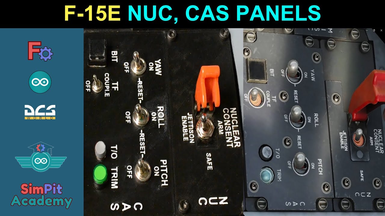 Episode 6 How to build DCS F-15E NUC and CAS Panels #dcs #arduino # ...