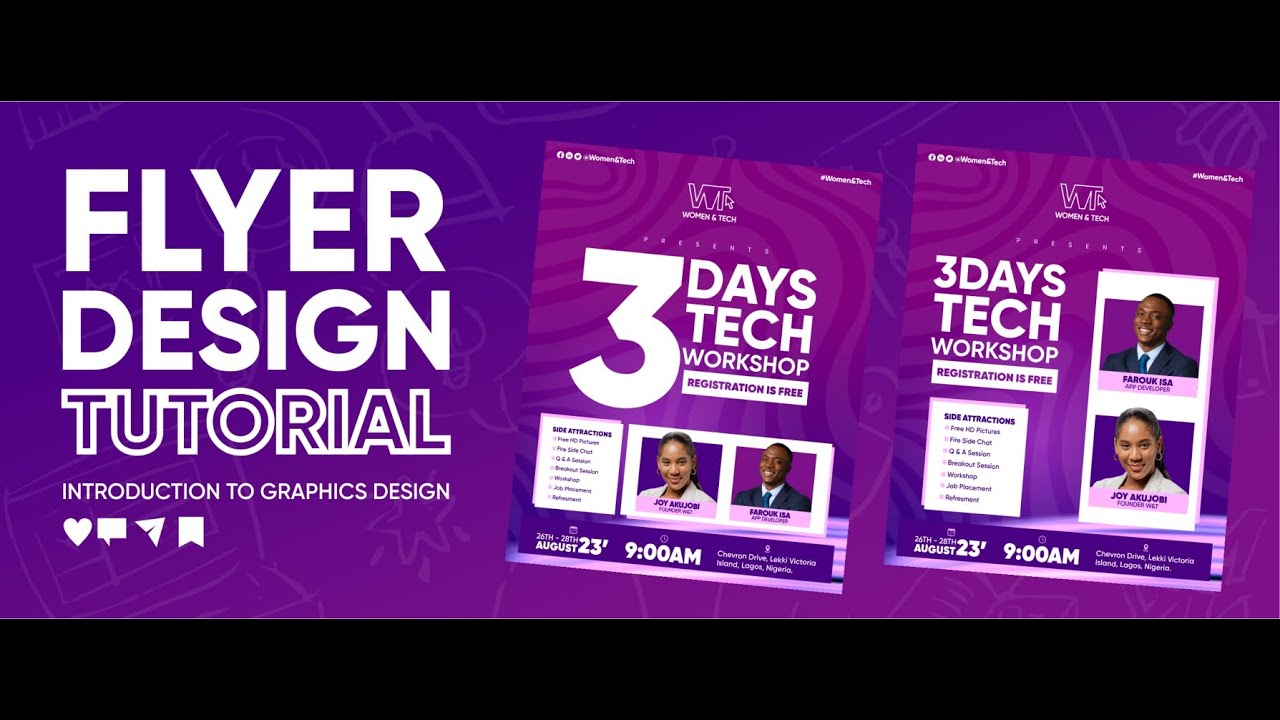 FLYER DESIGN TUTORIAL - YouTube