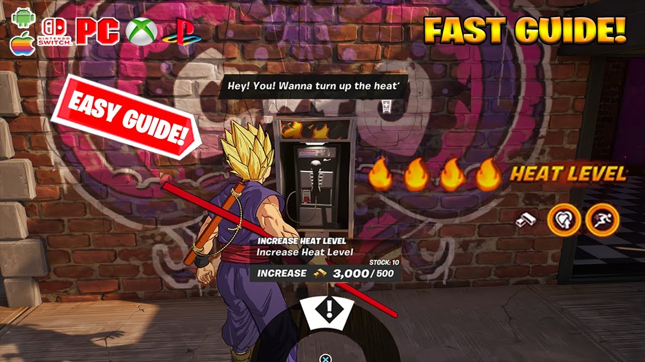How To Raise Heat Level In Fortnite! (Heat Level Quest & Gained Infamy ...