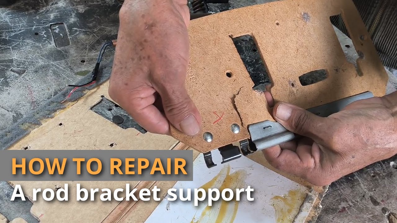 Car sun visors (Buick Century) - How to repair a rod bracket support ...