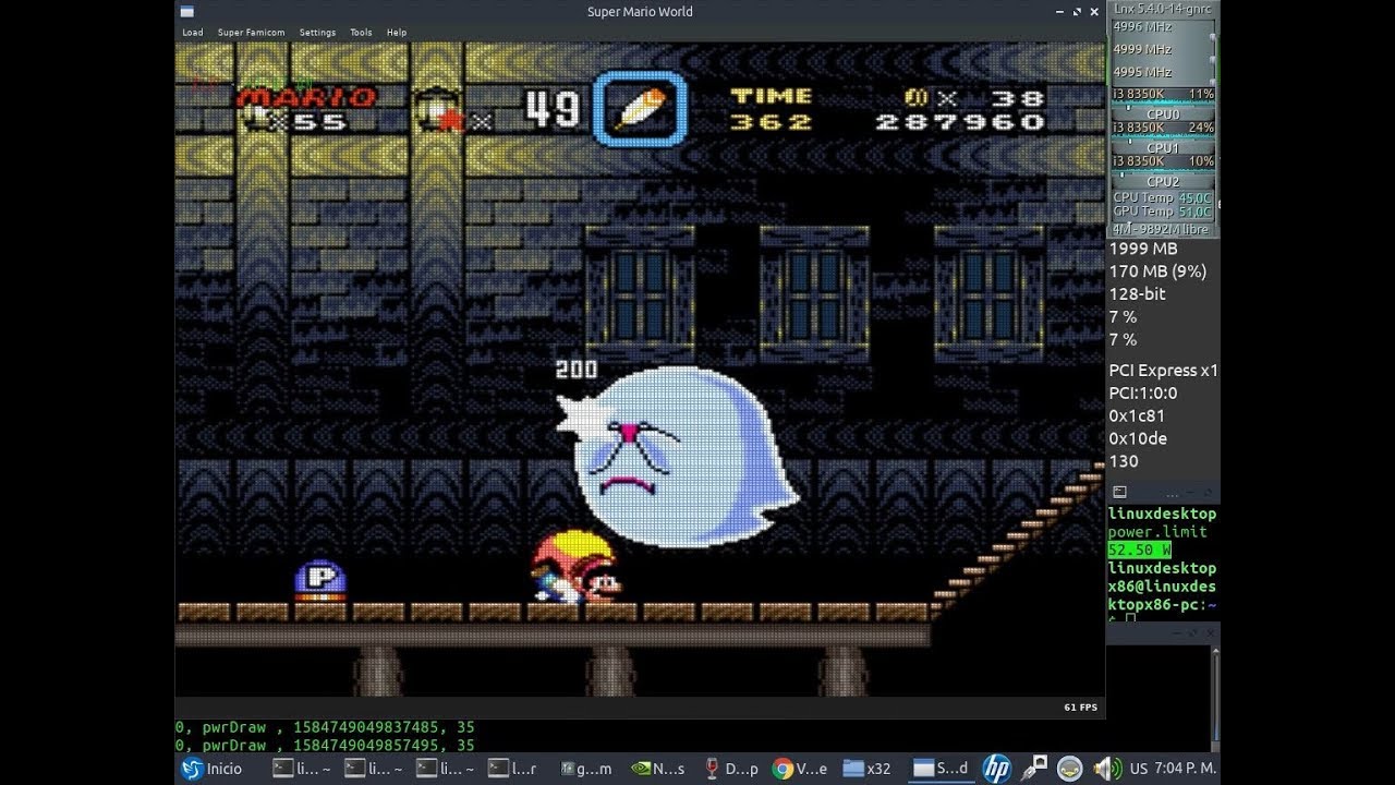 Byuu v4 SNES Native Test 48fps NVENC x64 + Sound (Core i3 8350K ...