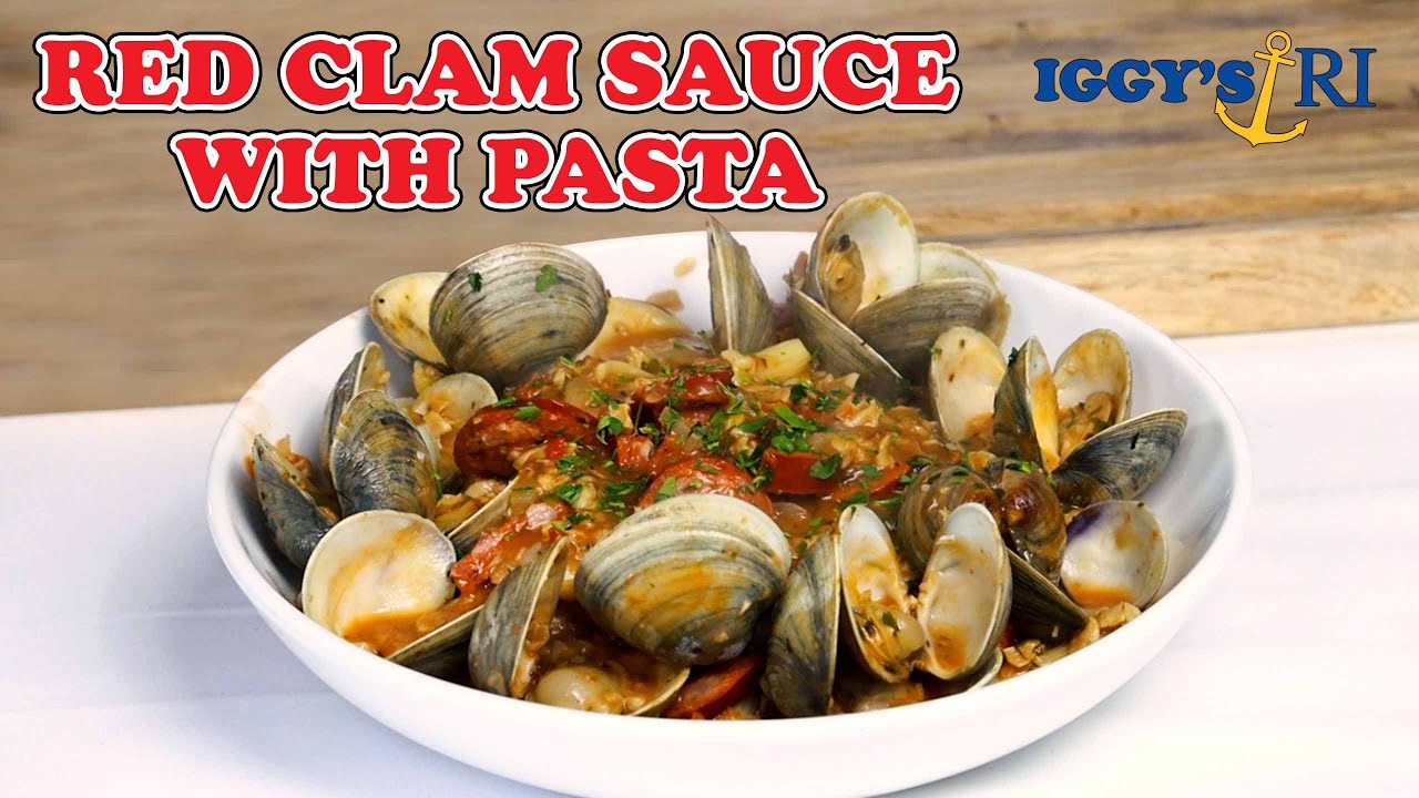 Iggy's Recipe | Red Clam Sauce with Pasta - YouTube
