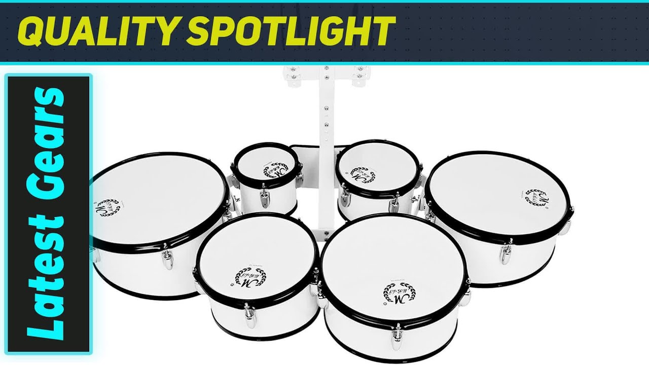Best Marching Tom Drum Set: Alloy Steel Quintet for Adult Beginners ...