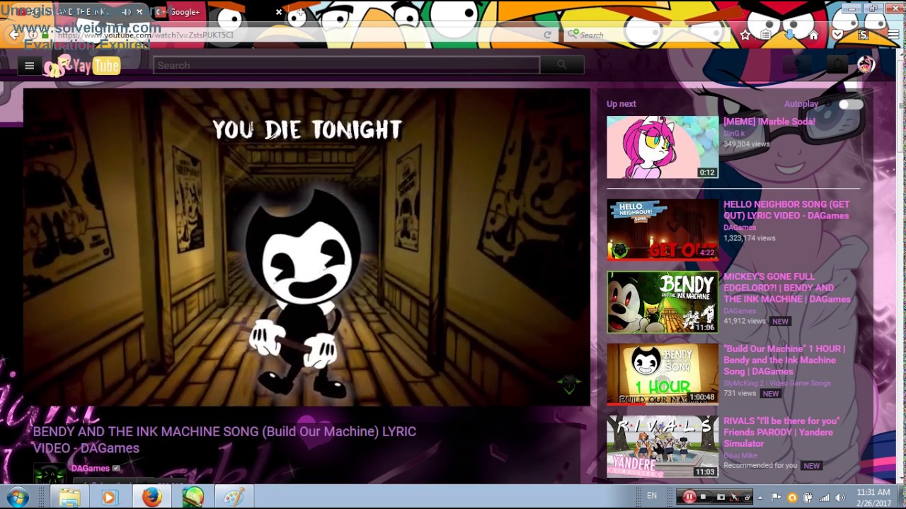 Awesome! - React to BENDY AND THE INK MACHINE SONG LYRIC VIDEO ...