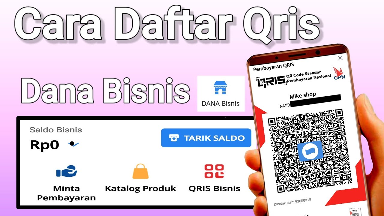 Cara Daftar Qris Dana Bisnis Terbaru - YouTube