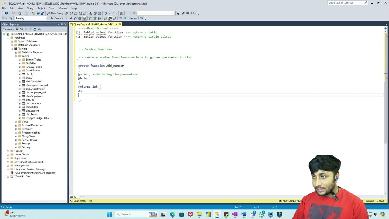scalor functions, temporary tables, if else, case , cte tables and ...