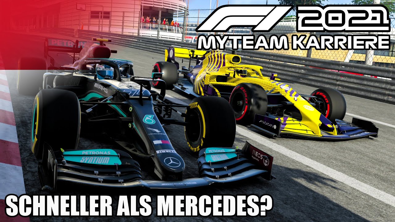 F1 2021 My Team Karriere #4: In Monaco schneller als Mercedes? - YouTube