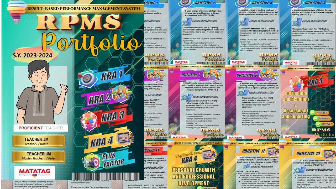 RPMS PORTFOLIO TEMPLATE 2023-2024 (ABSTRACT 5 COLOR) - YouTube