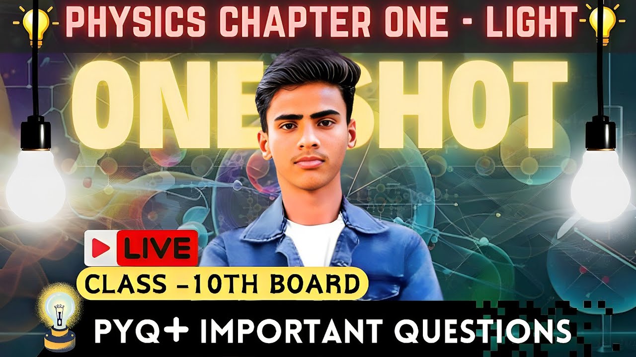 Physics chapter one || Light || PYQ + important questions || class ...