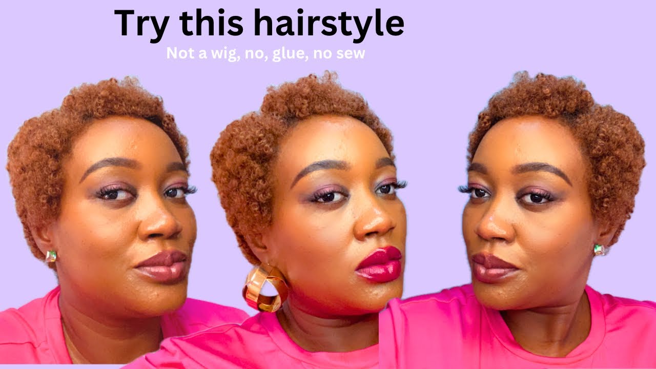 Make this low cut Crochet hairstyle without adding glue - YouTube