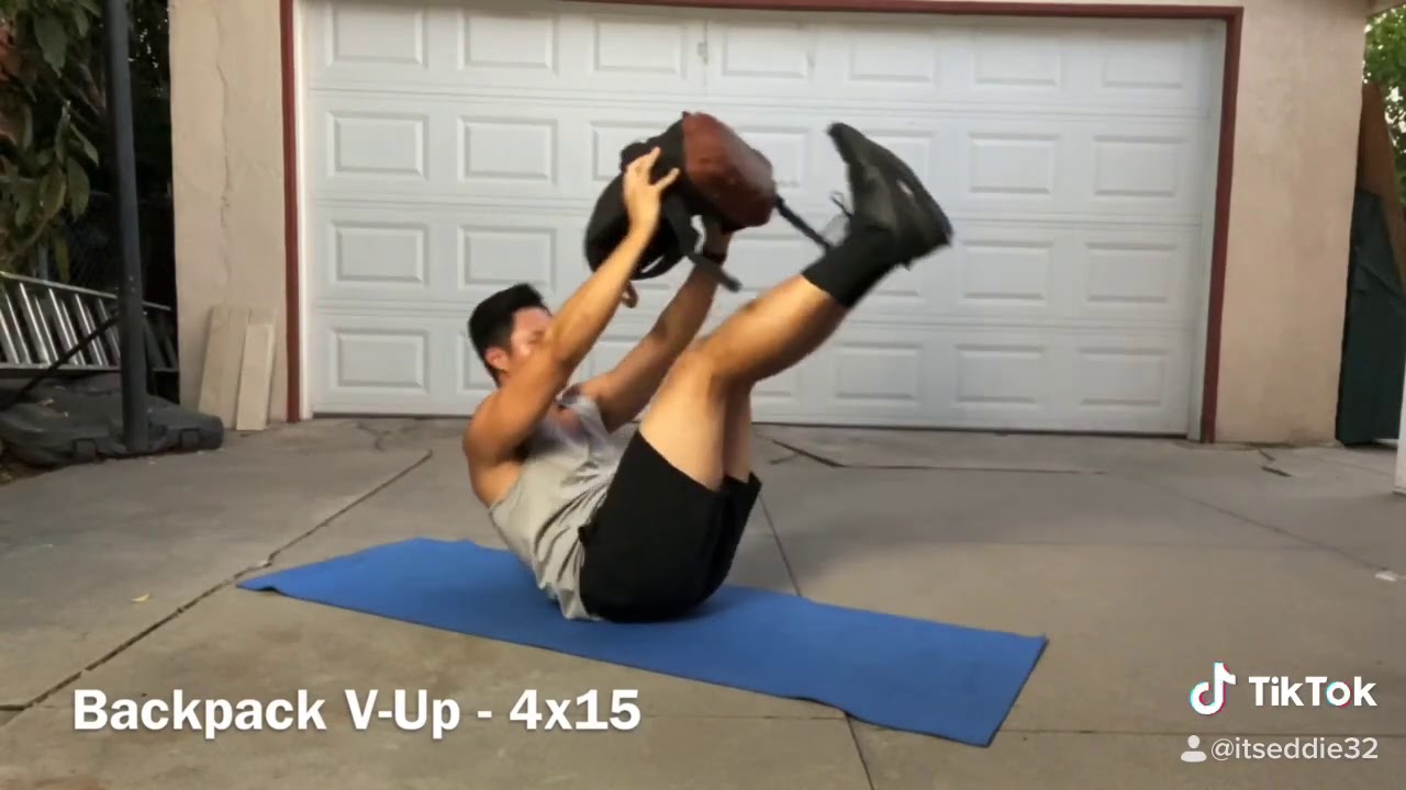 Backpack Abs Workout - YouTube