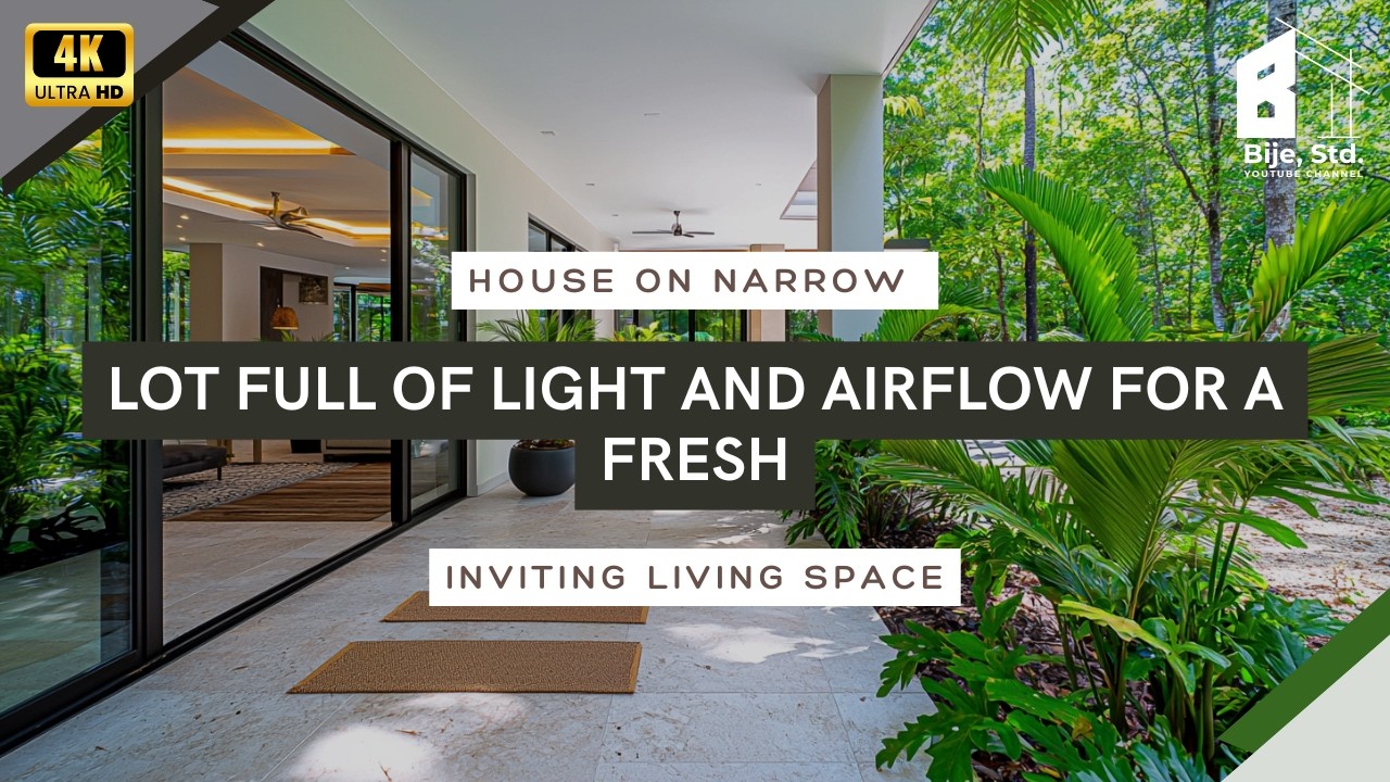 House on Narrow Lot Full of Light and Airflow for a Fresh, Inviting ...
