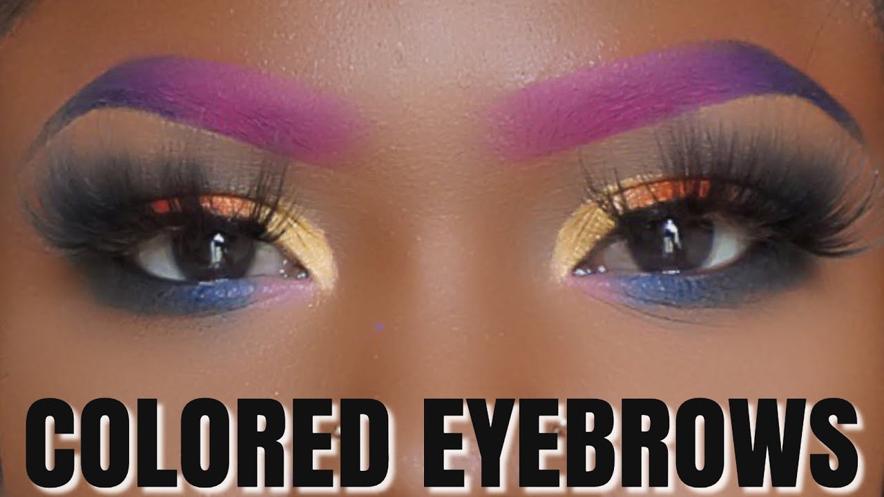 Colored EyeBrows - Ombré Brows - YouTube