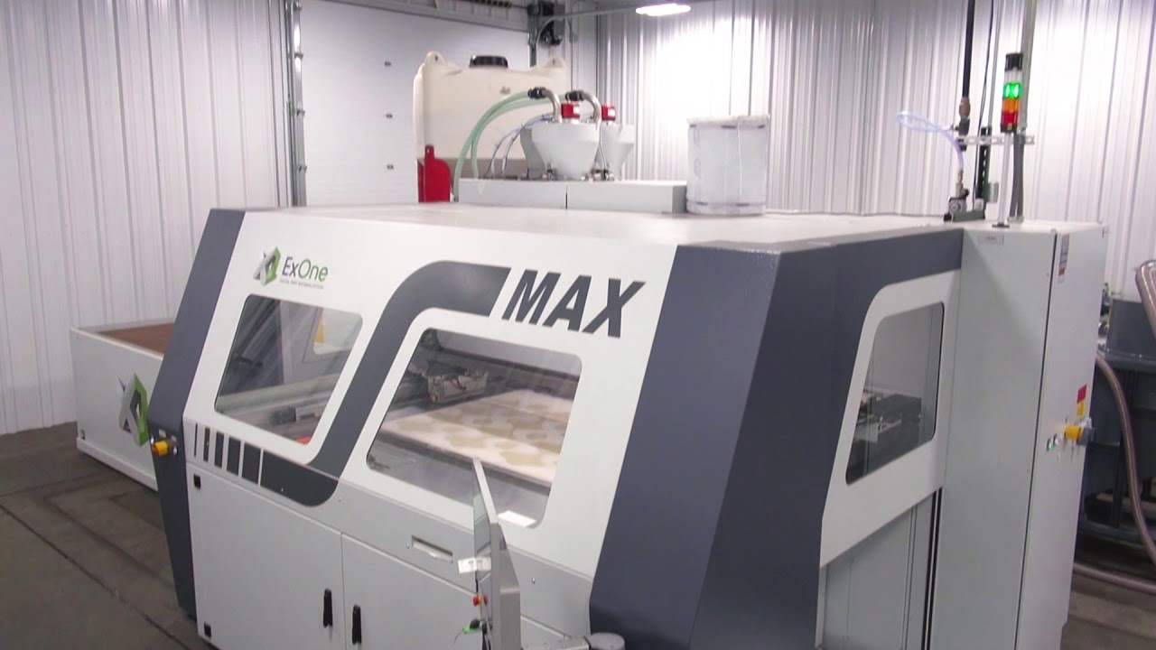 Printing with the ExOne 3D printer | Bremen Castings - YouTube