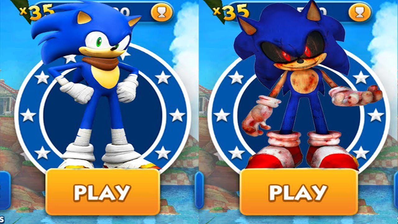 Sonic Dash - Movie Sonic vs Sonic Exe MOD - All Characters Unlocked ...